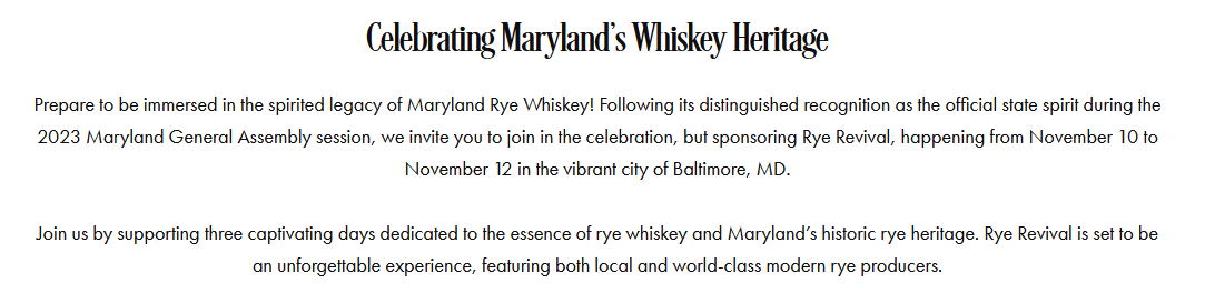 Rye Revival Celebrating Maryland’s Whiskey Heritage - Whiskey Network